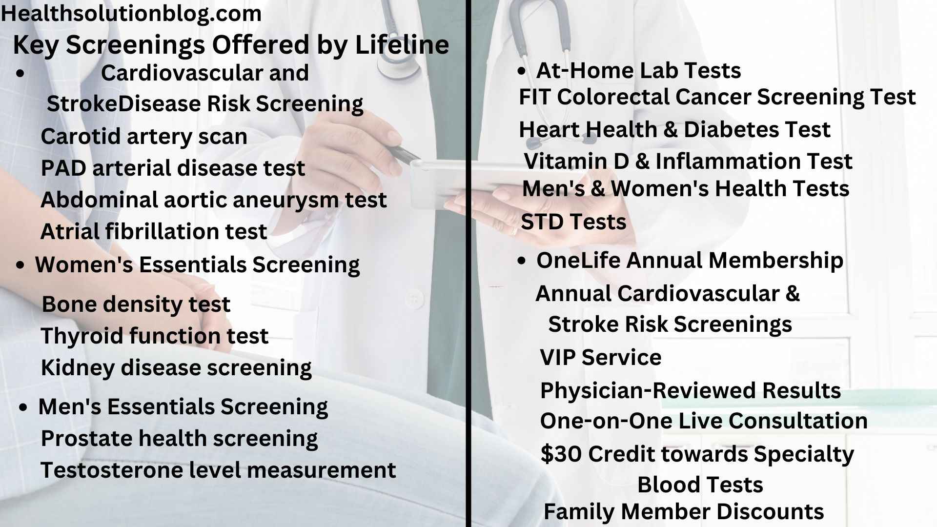 Early Detection, Lifelong Protection: Lifeline Screening Health Service ...